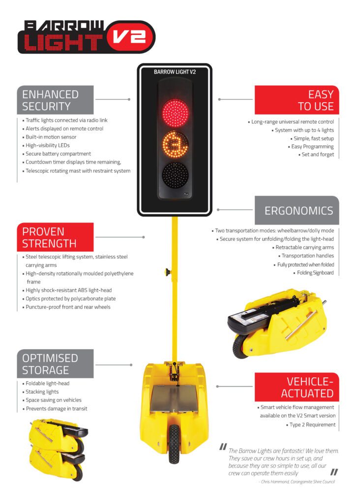 BarrowLIGHT® V2 Portable Traffic Light - TranEx