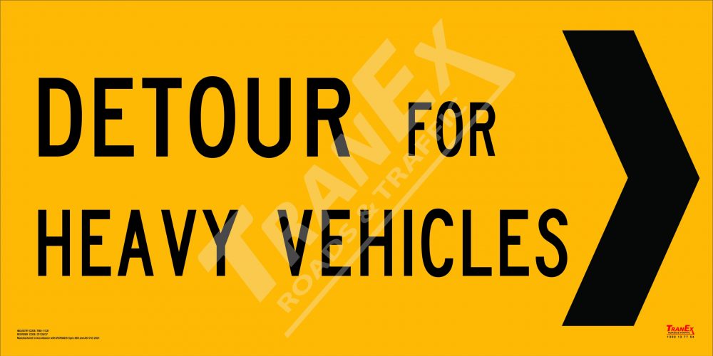DETOUR FOR HEAVY VEHICLES RIGHT - TranEx DETOUR FOR HEAVY VEHICLES RIGHT - TranEx